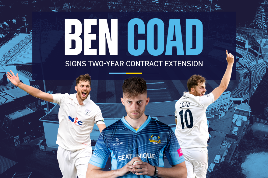 Ben Coad signs two-year contract extension - Yorkshire County Cricket Club